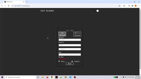 Abdelrahman Mahmoud On Linkedin A While Ago I Created A Diet Planning App In Vanilla