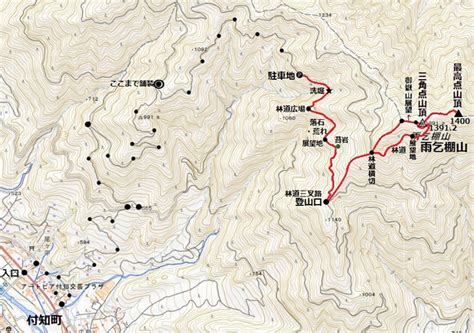 岐阜100山 雨乞棚山 ｱﾏｺﾞｲﾀﾅﾔﾏ