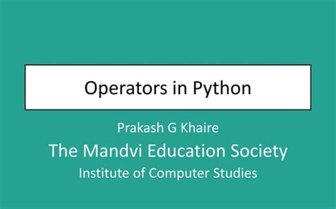 Operators In Python Pdf Programming Languages Computing