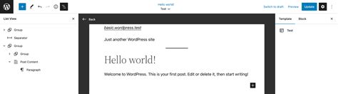 How To Create A Default Page Template Full Site Editing