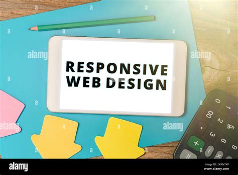 Sign Displaying Responsive Web Design Concept Meaning Web Page