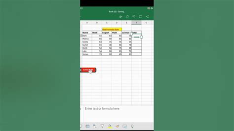 Use Sum Formula In Excel Excel Formulas Use On Mobailexceltips Exceltricks Excelformula