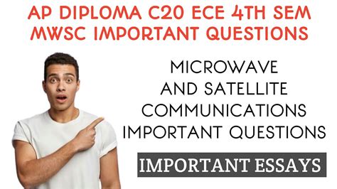Ap Diploma C20 Ece 4th Sem Mwsc Important Questions Microwave And