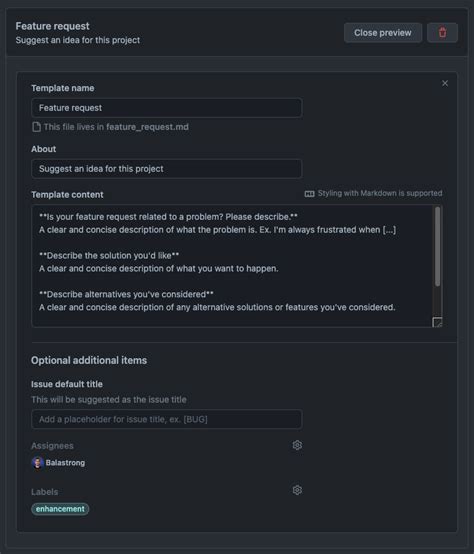 Github Markdown Issue Templates Dev Community