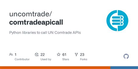 github uncomtrade comtradeapicall python libraries to call un comtrade apis