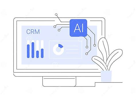 Crm With Ai Generated Insights Abstract Concept Vector Illustration Stock Vector Illustration