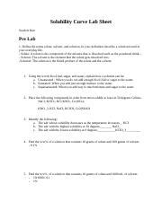 Solubility Curve Lab Sheet Docx Solubility Curve Lab Sheet Scarlett Kim Pre Lab 1 Define The
