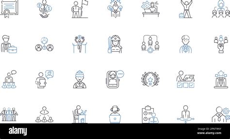 Guild Line Icons Collection Unity Collaboration Brotherhood Camaraderie Alliance Teamwork