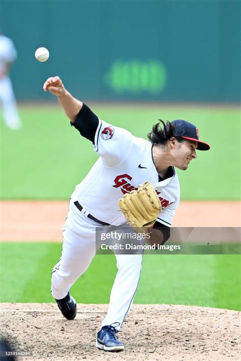 Eli Morgan Of The Cleveland Guardians Throws A Pitch During The Ninth