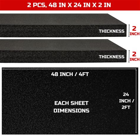 Onreva Tool Box Foam Tool Foam Inserts For Cases Polyethylene Foam Sheets Shadow Kaizen Organizer