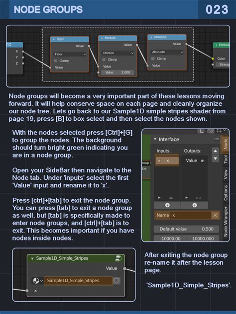 023 Node Groups Intro To Procedural Shaders Rblendertutorials