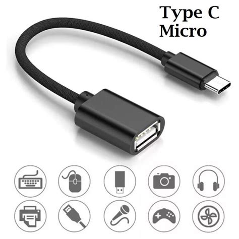 Kabel Penghubung Adaptor Type C Dan USB OTG Type C Adapter Lazada Indonesia