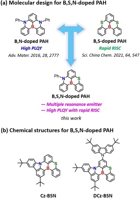 Molecular Design And Chemical Structures For Bsn‐doped Polycyclic