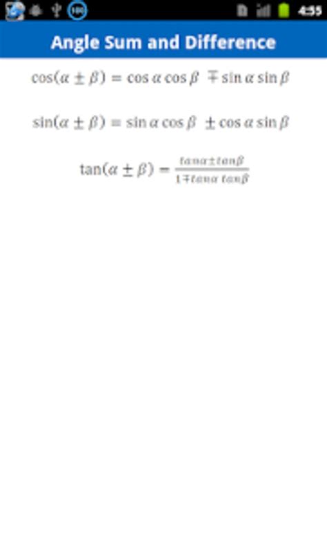 Trigonometry Formulas Free Apk For Android Download
