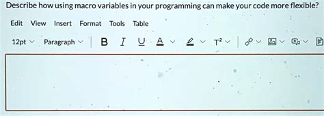 Solved Describe How Using Macro Variables In Your Programming Can Make Your Code More Flexible