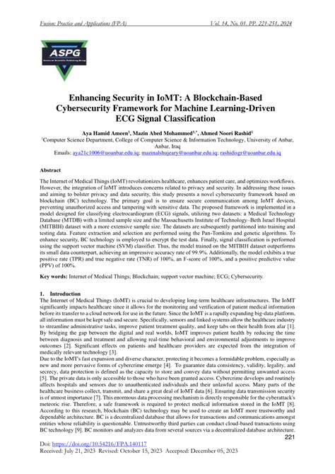 Pdf Enhancing Security In Iomt A Blockchain Based Cybersecurity Framework For Machine