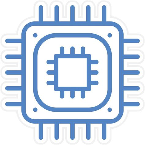 Cpu Processor Vector Icon Style 22738716 Vector Art At Vecteezy