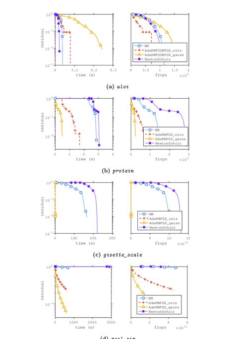 3 The Performance Of Newton Schulz Mr Adarbfgsgauss And Download Scientific Diagram