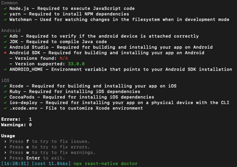 React Native Doctor Does Not Find Androidhome Andriod Sdk And Jdk · Issue 1220 · React Native