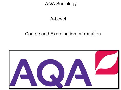 Exam Information Booklet Sociology Alevel Aqa Teaching Resources