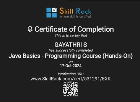 Gayathri Selvaraj On Linkedin Java Skillrack Handsonlearning