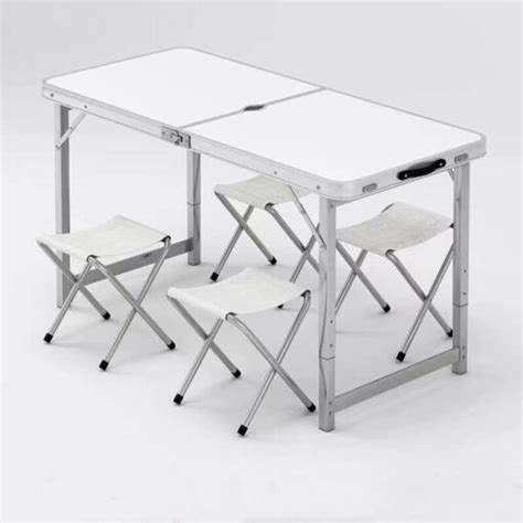 ΣΕΤ ΠΙΚ ΝΙΚ ΑΛΟΥΜΙΝΙΟΥ ΠΤΥΣΣΟΜΕΝΟ 4 ΚΑΡΕΚΛΕΣ 1 ΤΡΑΠΕΖΙ Online Mag