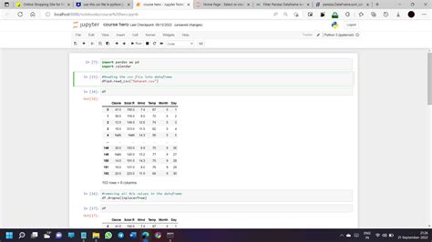 Solved Use This Csv File In Python Jupyters Notebook Course Hero