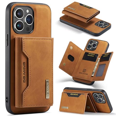2 In 1 Detachable Magnetic Leather Case For Iphone 17 Pro Max 17 Air 16