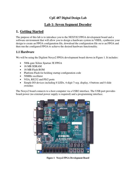 7 Segment Pdf Field Programmable Gate Array Vhdl