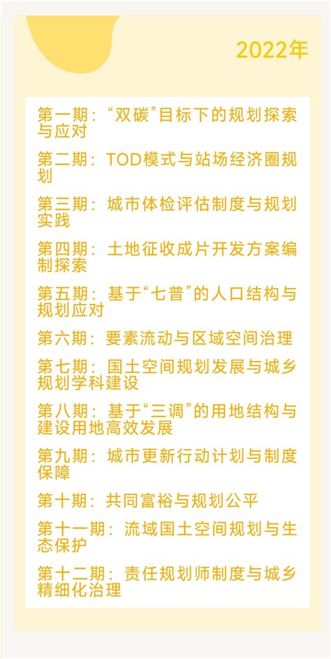 一年一度2024年规划师论坛栏目主题征集活动开启 规划师杂志