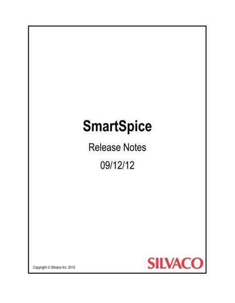 Smartspice Silvaco
