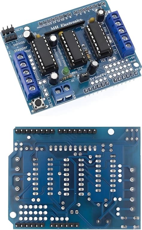 pameencos 3 unids l293d dc motor controlador módulo escudo controlador de motor paso a paso