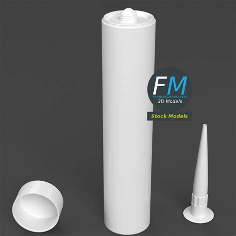Silicone Sealant Cartridge By Francescomilanese85 3docean
