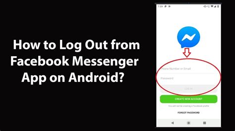 How To Log Out From Facebook Messenger App On Android Youtube