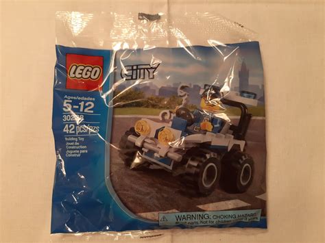Lego City Police All Terrain Vehicle Atv And Minifigure 30228 42 Pcs