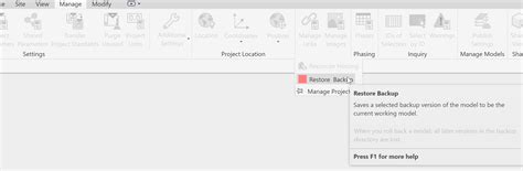How To Restore A Backup When Using A Workshared Model In Revit Lt