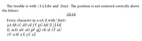 Fonts Accents Misaligned In MATHASTEXT TeX LaTeX Stack Exchange