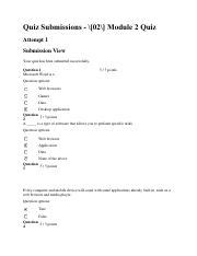 Introduction To Computers Exam 2 Pdf Quiz Submissions 02 Module 2 Quiz Attempt 1