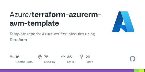 github azure terraform azurerm avm template template repo for azure