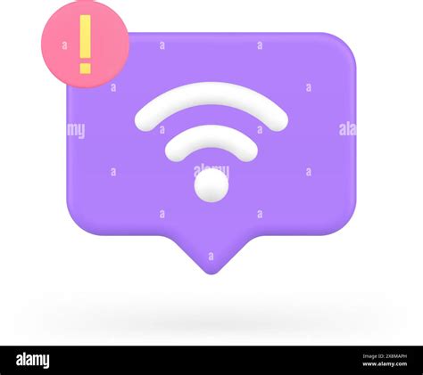 Internet Wi Fi Network Error Jamming Wireless Wifi Signal Quick Tips 3d Icon Realistic Vector