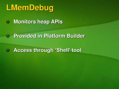 ppt memory leak detection with lmemdebug powerpoint presentation