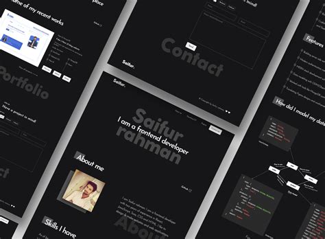 portfolio react js firebase by saifur rahman on dribbble
