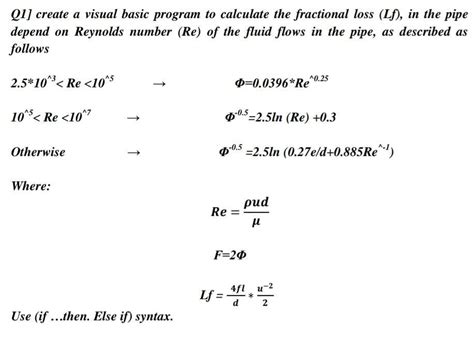 Solved Q1 Create A Visual Basic Program To Calculate The