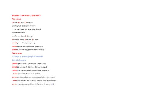 PERMISOS DE ARCHIVOS Y DIRECTORIOS