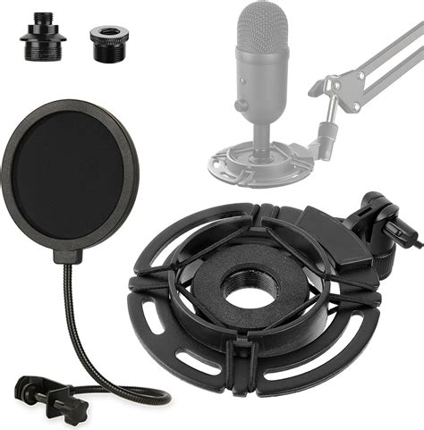 Amazon Com Rigych Microphone Shock Mount For Razer Seiren V X Mic Professional Shockmount