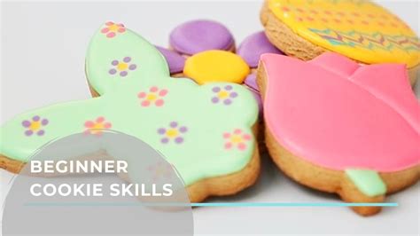 Beginner Cookie Decorating Tutorial Spring Easter Cookies Youtube