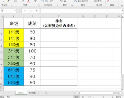 Excel进行分组排名，请学会套用这个公式！ 知乎