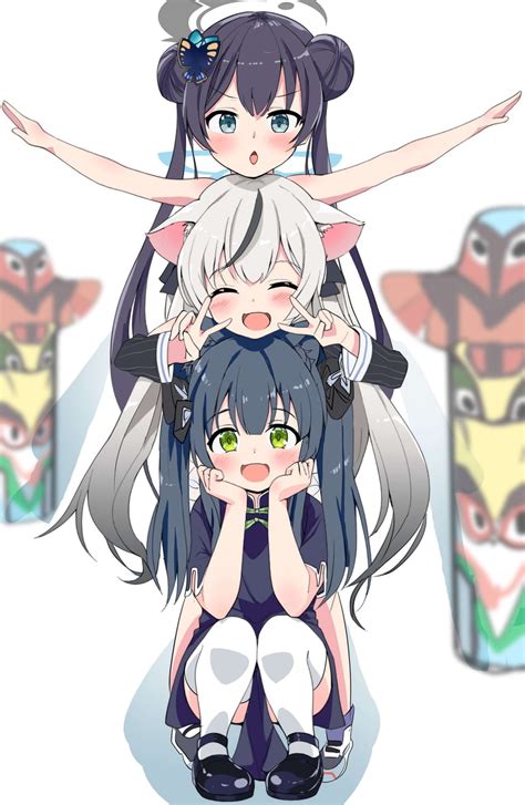 Kisaki Kokona Shun And Shun Blue Archive Drawn By Kon Cry Danbooru