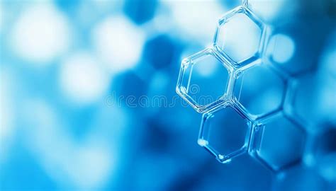 Abstract Technology Background Blue Hexagonal Grid Pattern 3d Render Futuristic Science