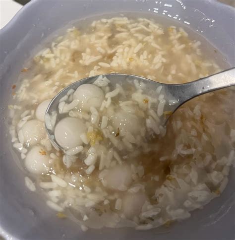 【藕粉桂花酒酿圆子羹的做法步骤图】我叫艾米米叭下厨房